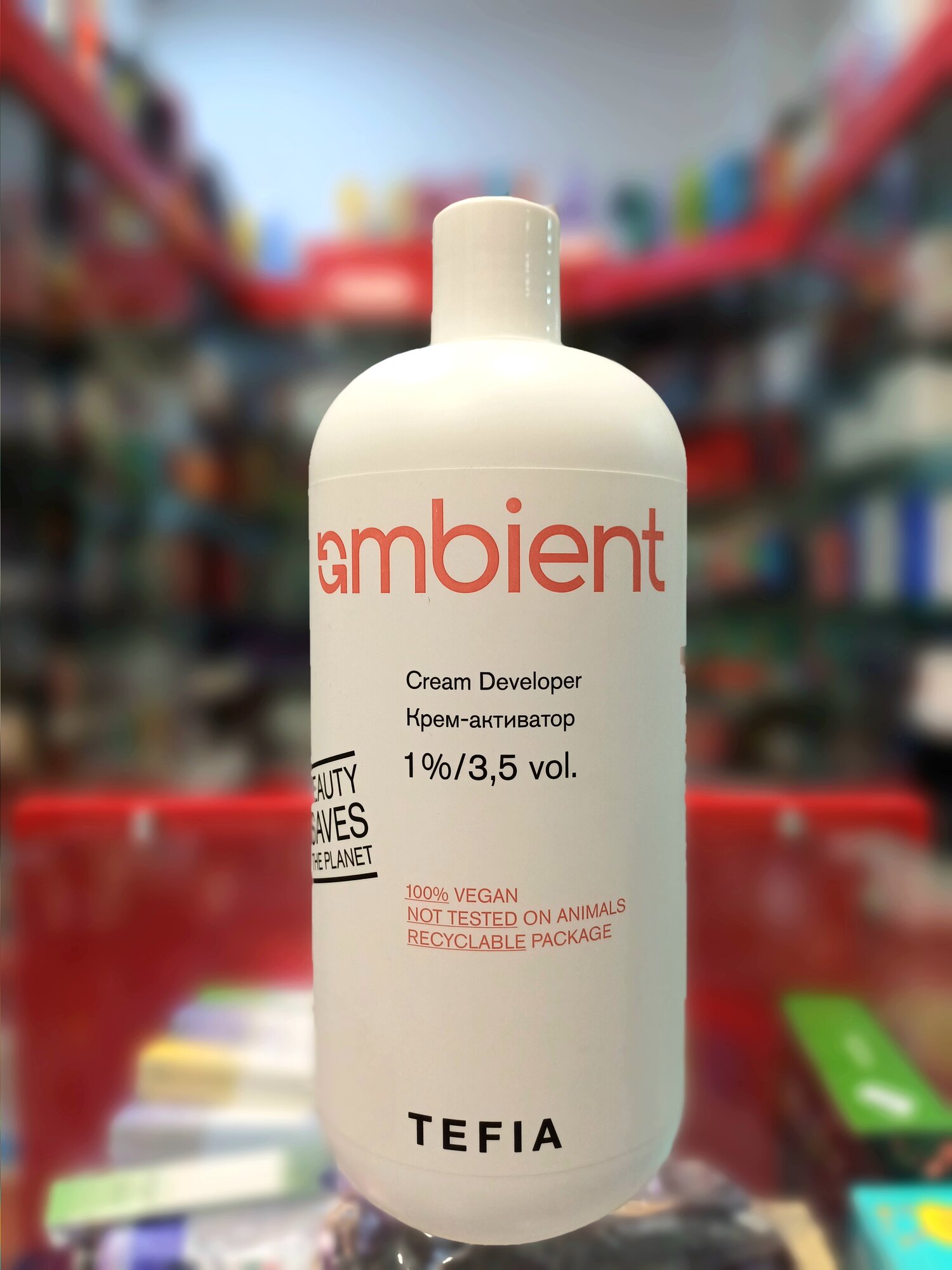 Крем-активатор Tefia AMBIENT 1%, для окрашивания, гипоаллергенный, перерабатываемая упаковка, 900мл