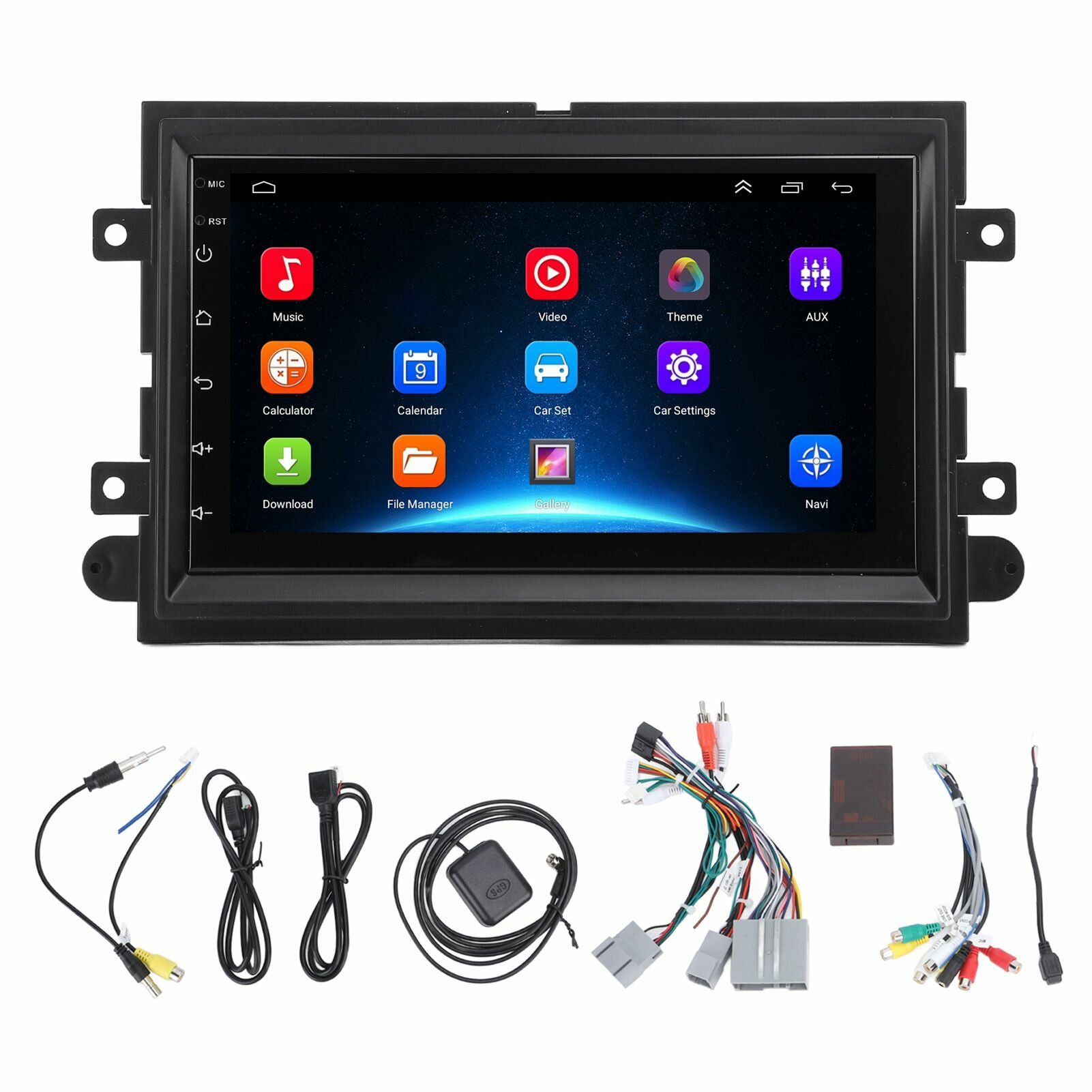 7" автостерео Android 12, GPS, Bluetooth для Ford, 2ГБ+32ГБ, CarPlay