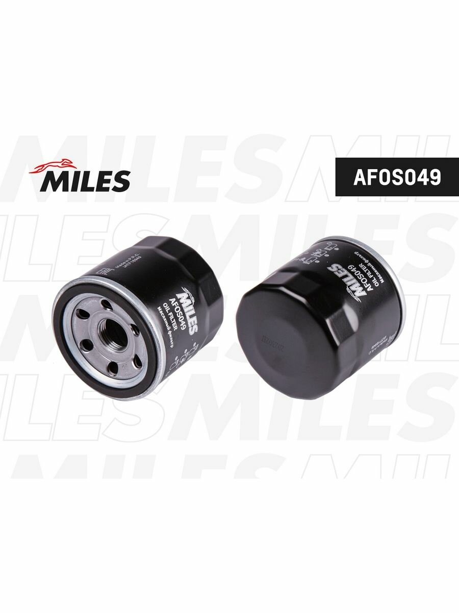 Фильтр масляный MILES AFOS049 для а/м SUZUKI Swift, CHEVROLET Kalos / Сузуки Свифт, Шевроле Калос