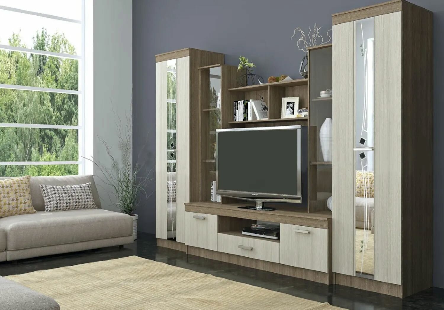 Гостиная Атлантида 2 (Ясень шимо светлый, ясень шимо темный)