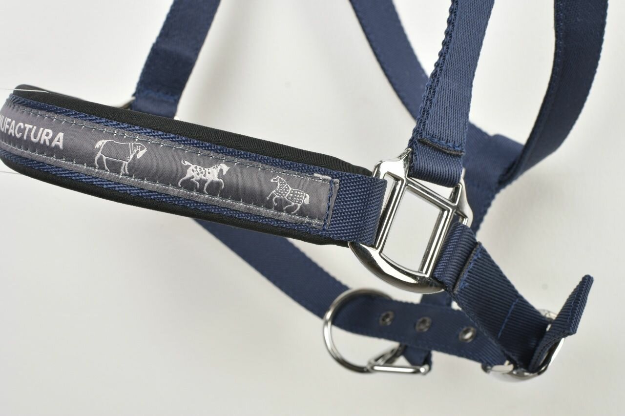 Недоуздок на неопрене NEO, тёмно-синий NEW (размер Cob)