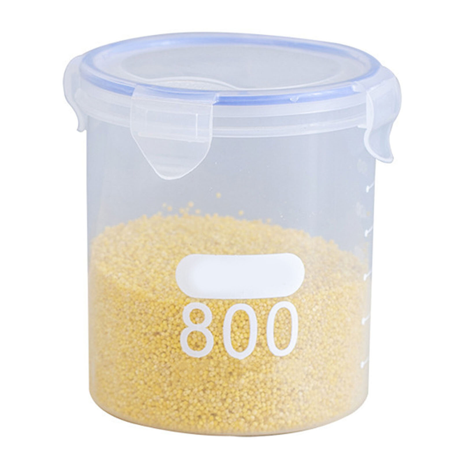 Герметичная многофункциональная прозрачная пластиковая банка для хранения сухого молока, хлопьев и круп с крышкой для кухни