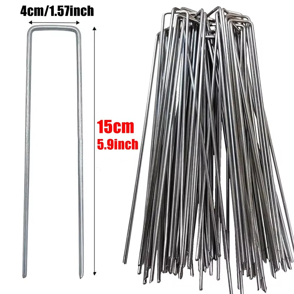Садовые колышки из нержавеющей стали 10pcs, Серый, 15cm
