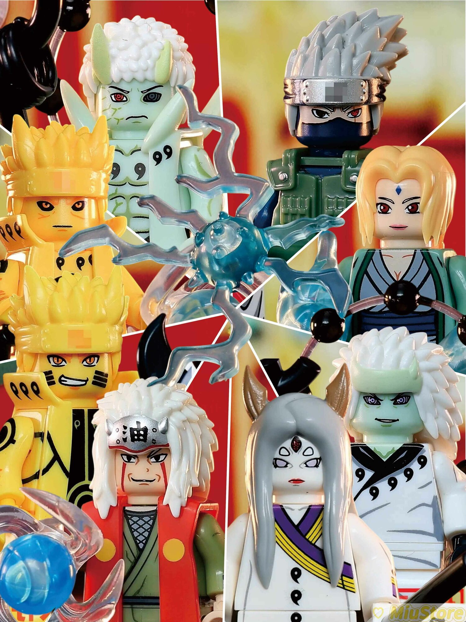 Naruto/Набор игрушек минифигурки аниме Наруто 8 шт/солдатики для мальчиков набор/аниме фигурки