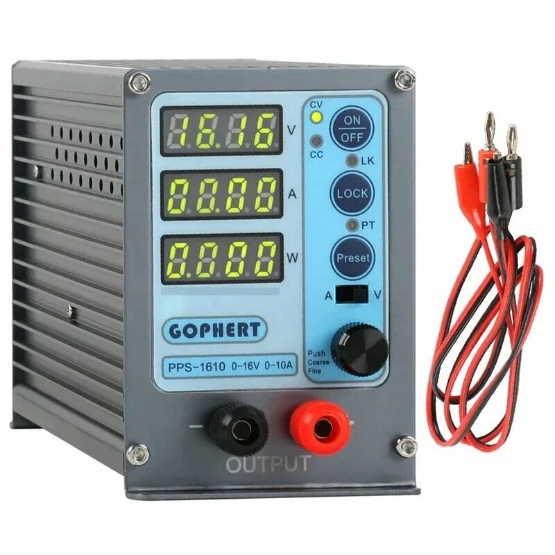 CPS - 1610 Регулируемый стабилизатор напряжения постоянного тока для обслуживания цепей, 16V 10A