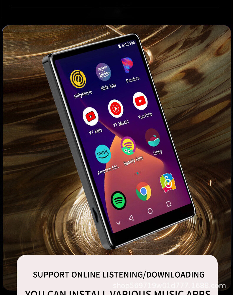 Умный WiFi беспроводный MP4 портативный MP5 Bluetooth внешний музыкальный плеер MP3 16 ГБ