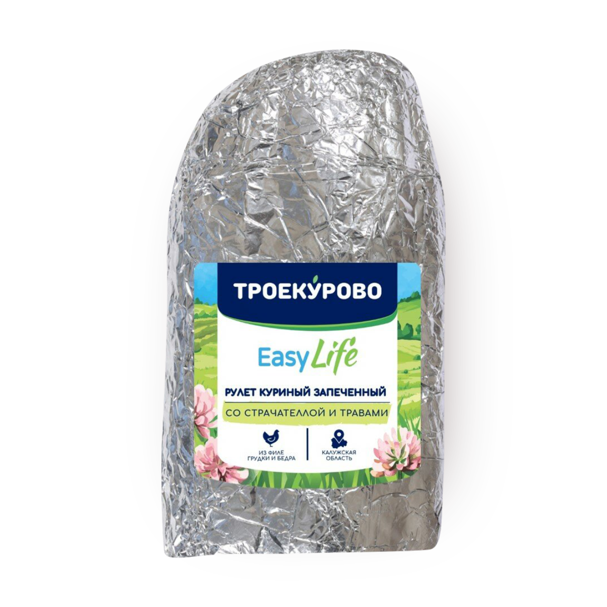 Рулет куриный запечённый «Троекурово» со страчателлой и травами