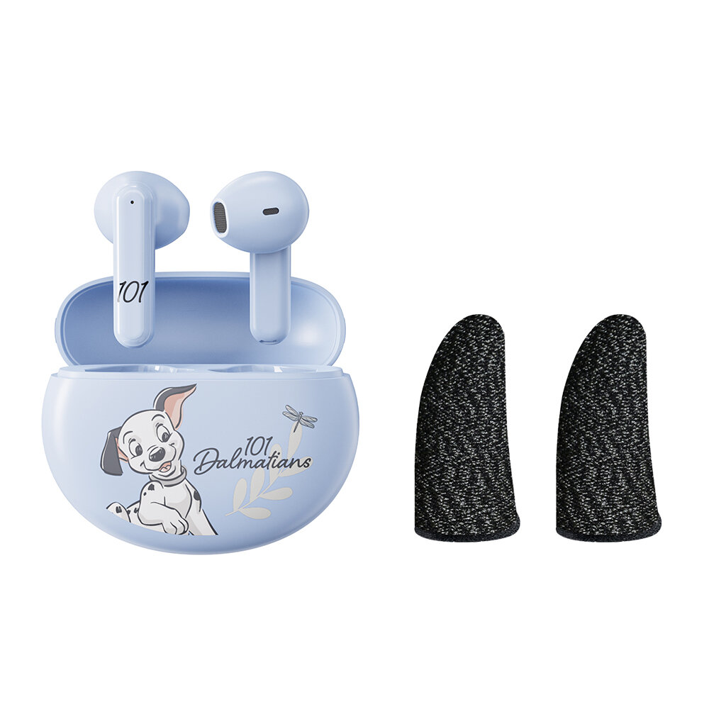 Беспроводные наушники Disney qs-t19 light blue lucky, gaming finger sleeve