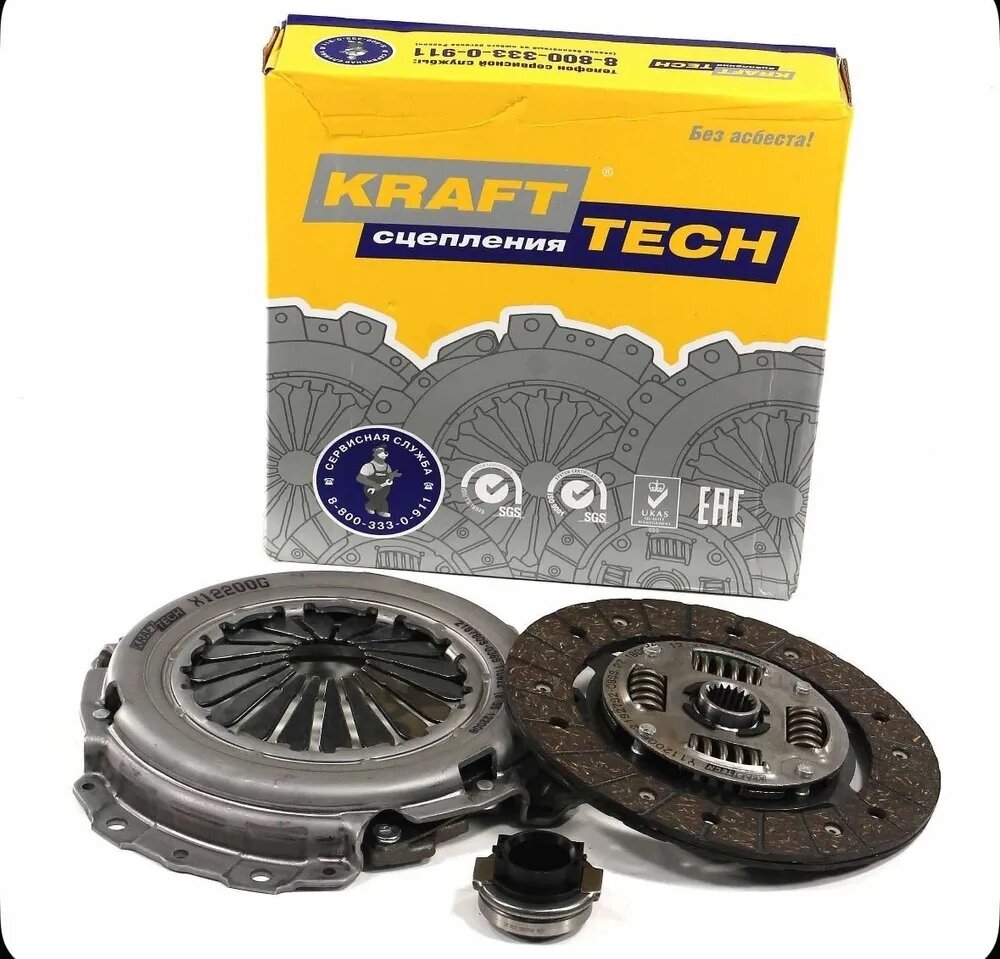 Сцепление ВАЗ 2190, Vesta 1.6 МТ (КПП с тросовым приводом) KRAFTTECH арт. W22200J