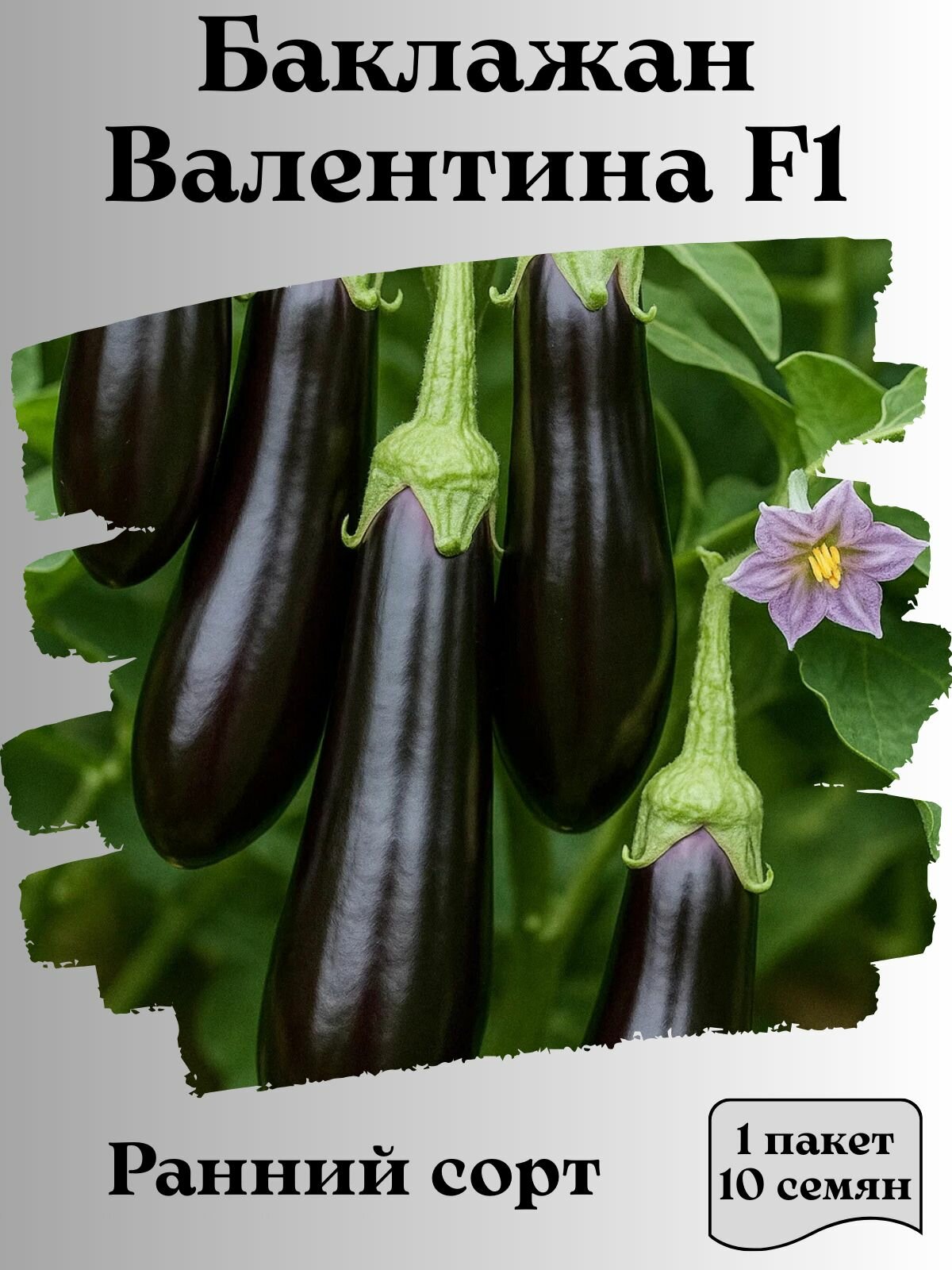Баклажан Валентина F1, семена, 10 шт, 15 гр.