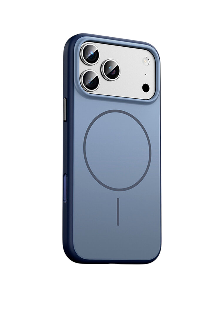 Чехол iPhone 17 Pro Max KEEPHONE Sumee MagSafe Прочная конструкция с задней панелью из ПК, кромкой из ТПУ - Синий