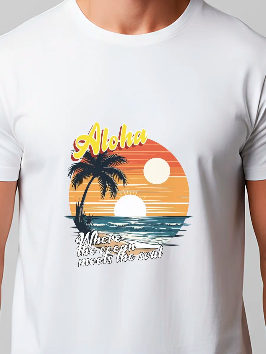 Футболка PRINTSHOT, 1 шт., размер 2XL, белый
