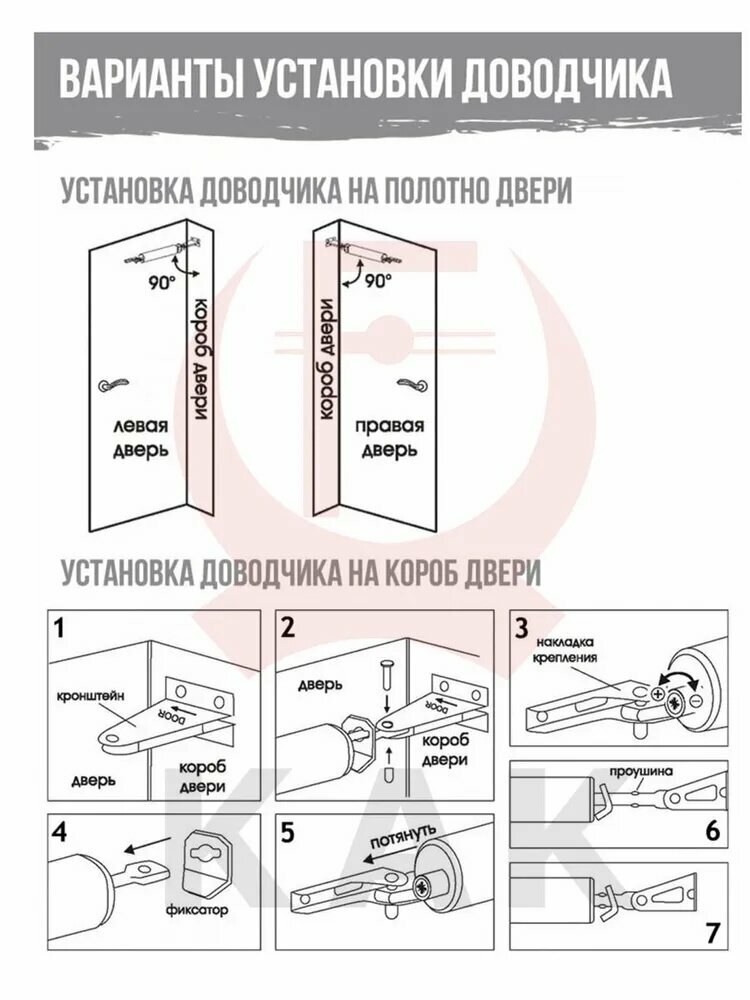 Доводчик дверной — фото 1