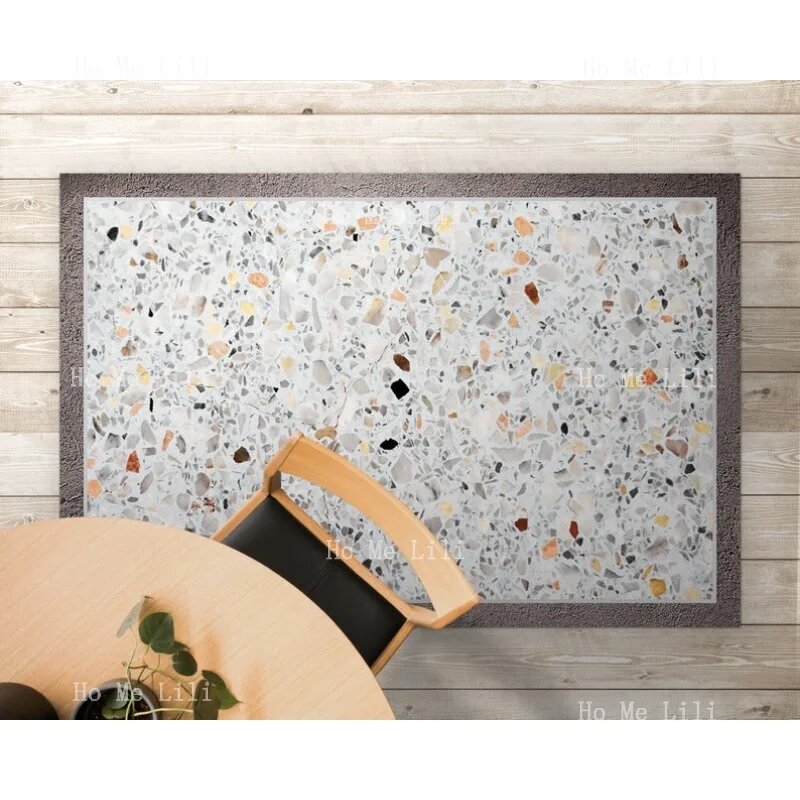 Декоративный виниловый коврик Terrazzo Texture Beige 60X90cm