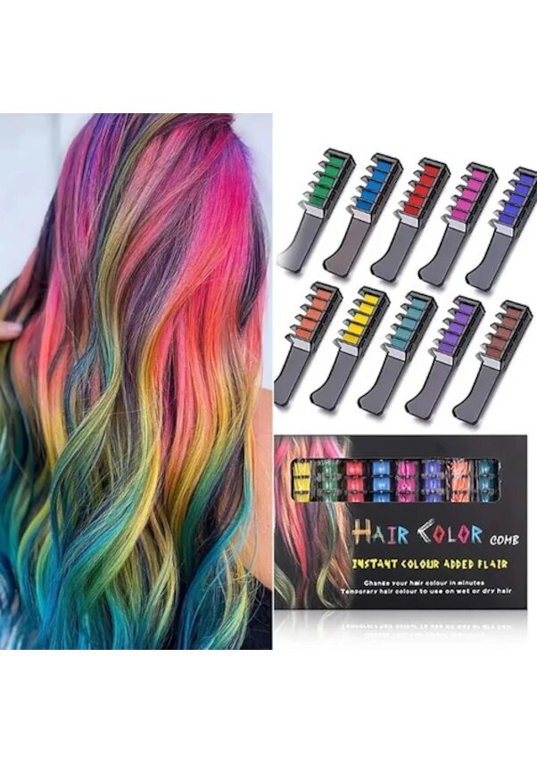 Золотые детские разноцветные расчески для волос, игрушки для девочек, макияжная вечеринка, одноразовая краска для волос, нетоксичные, безопасные детские игрушки, сборные подарочные игрушки, 4357 разноцветных наборов для дома и кухни для девочек от 3 лет