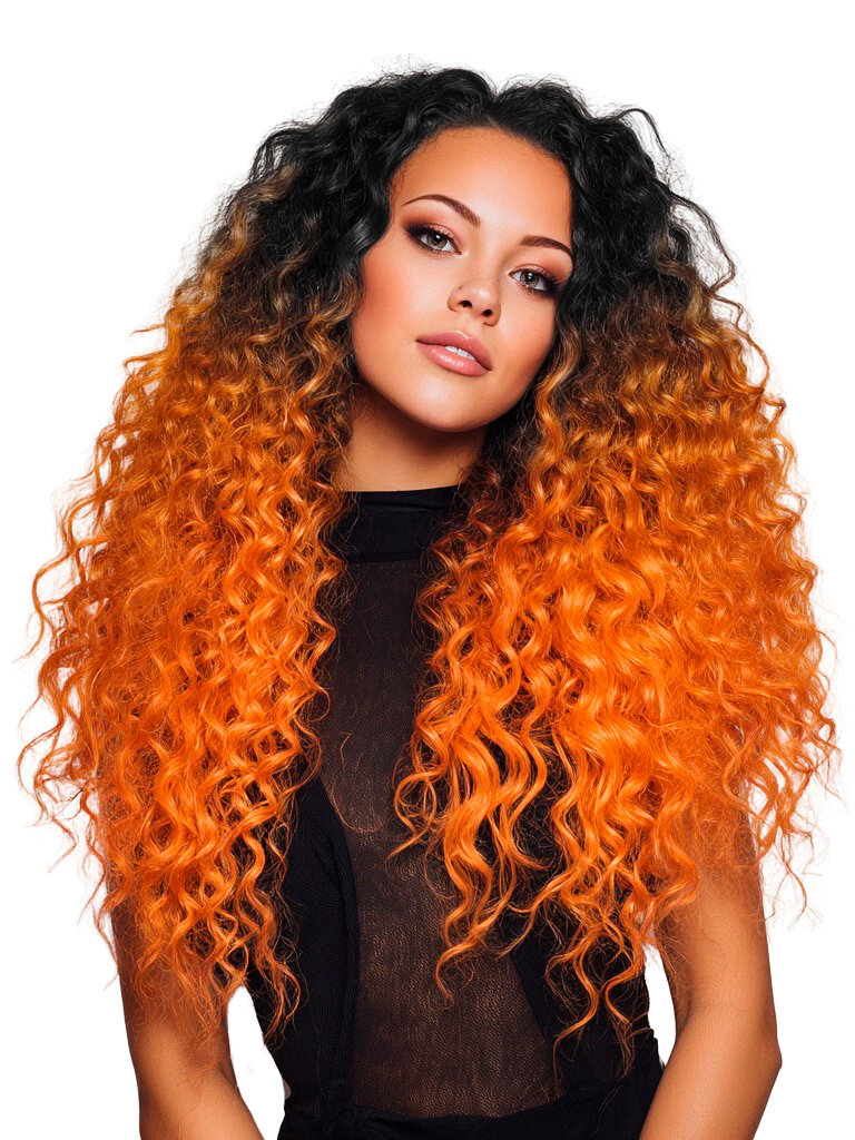 Hairshop Афролоконы 1 /О 15 70см (Натуральный шатен переход в рыжий)