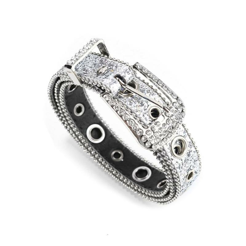 Пояса, Пояс со стразами-2059 Серебристых блесток 113