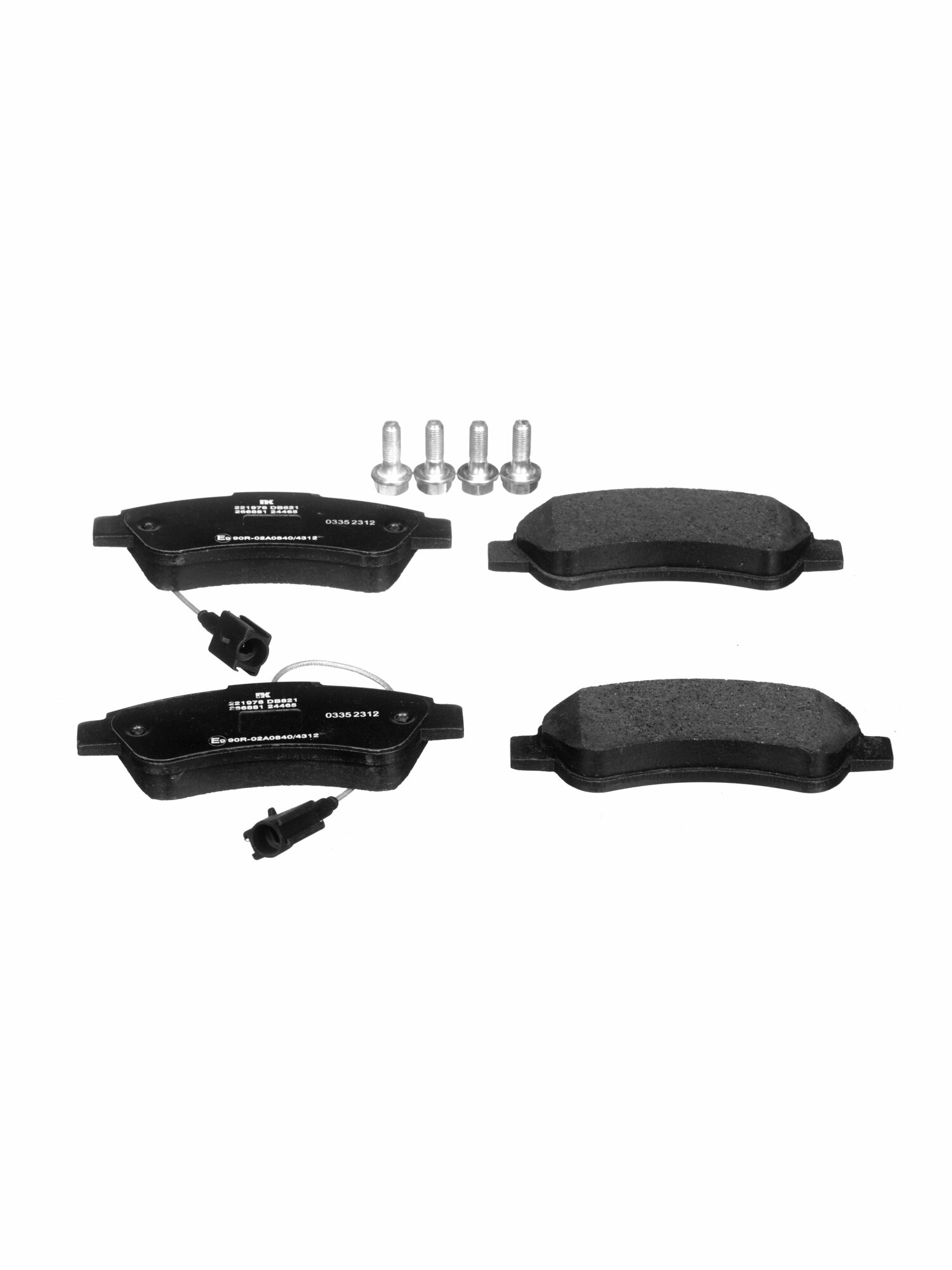 Колодки тормозные дисковые задние NK (221978)