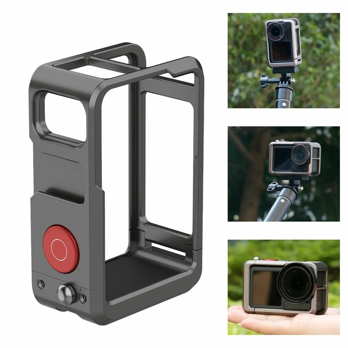 Защитная Рама Для Клетки Кролика Для Dji Action 5 Pro/4/3 Из Алюминиевого Сплава для экшн камер dji action защитная алюминиевая