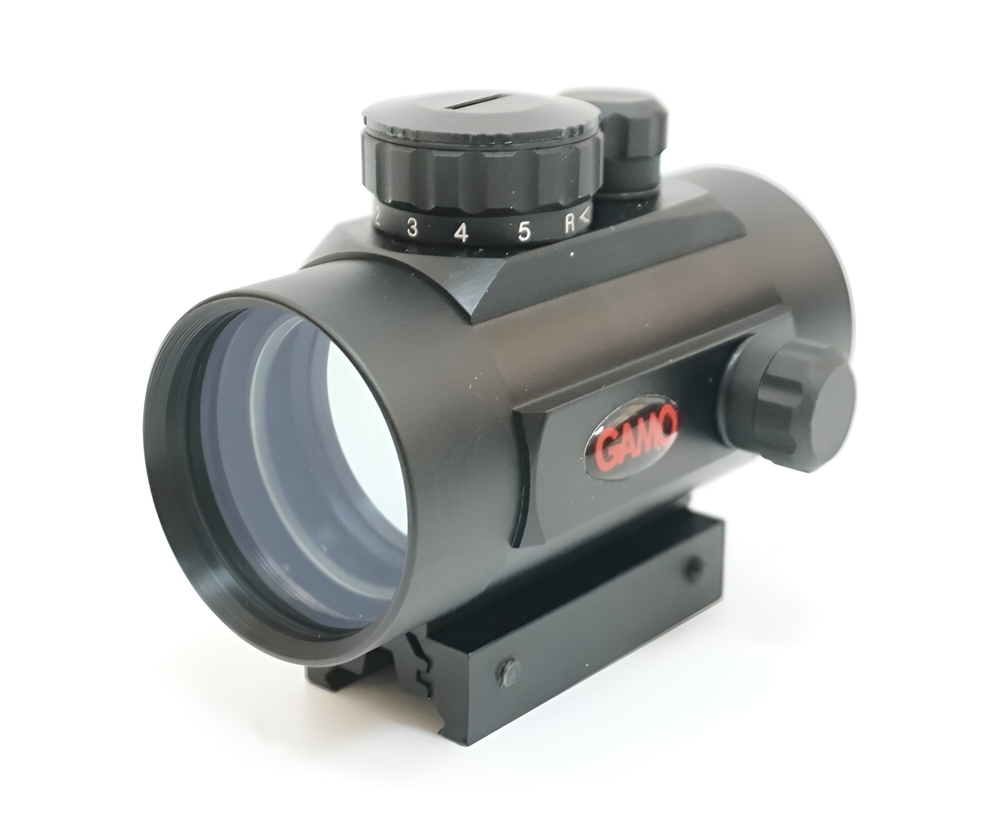 Коллиматорный прицел Gamo 1x40 RD на Weaver, для пневматики, черный