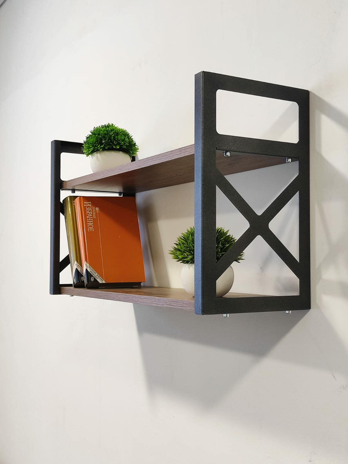 Полка настенная Лофт, прямая, напольная, подвесная.