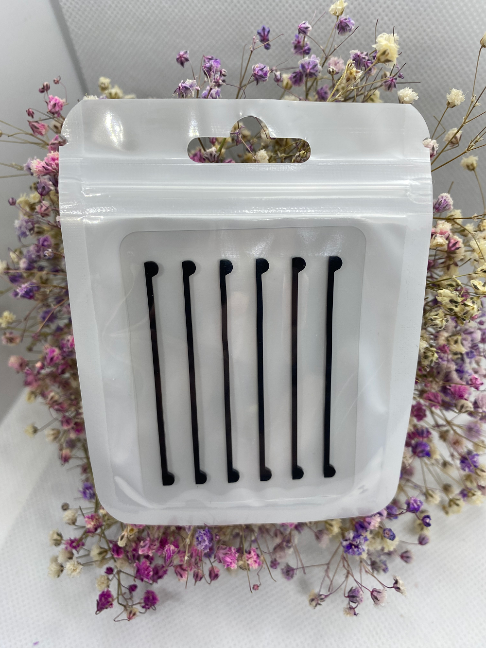 Лента компенсатор для ламинирования ресниц силиконовые, многоразовые черные (6 шт, 3 пары)