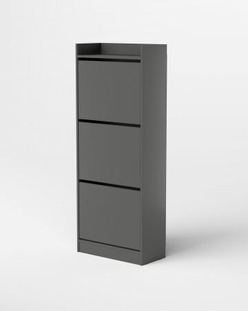 МС Охта Лайт Обувница 600.3 Антрацид/ (Петровская мебель)