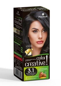 Краска для волос Fiona Creative color тон 3.1, Морозная ночь