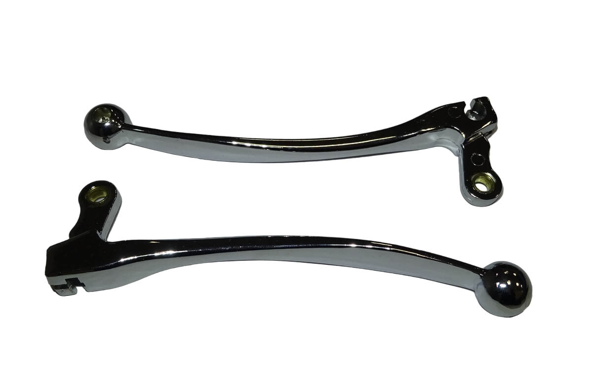Рычаги тормоза/сцепления для мотоцикла ИЖ, голые, цвет черный, комплект