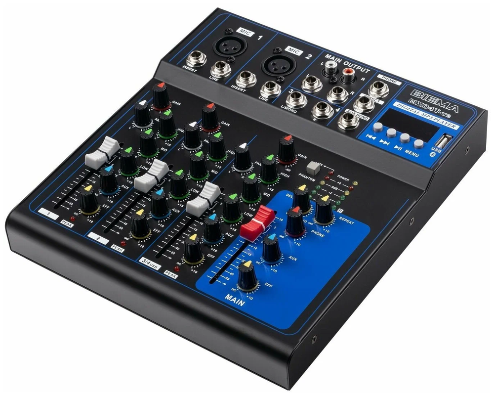 MX04T-V2 Микшерный пульт, 4 канала, Biema