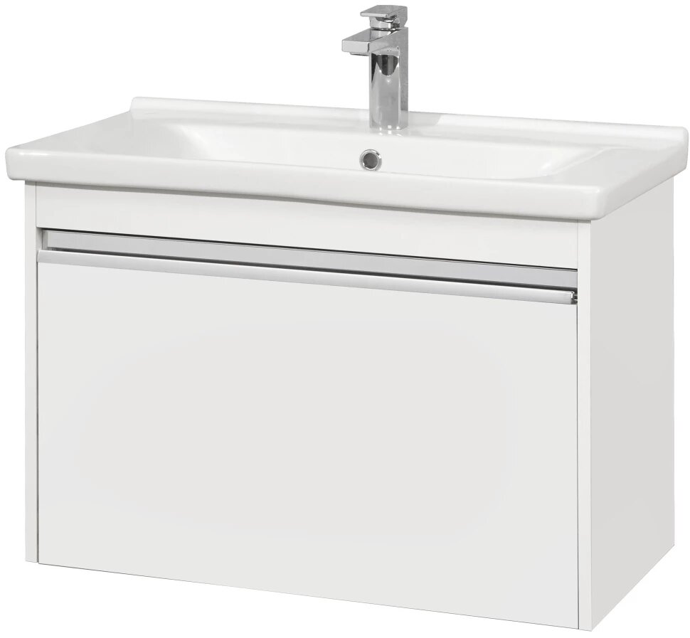 Тумба белый глянец 76 см Акватон Капри 1A230201KP010