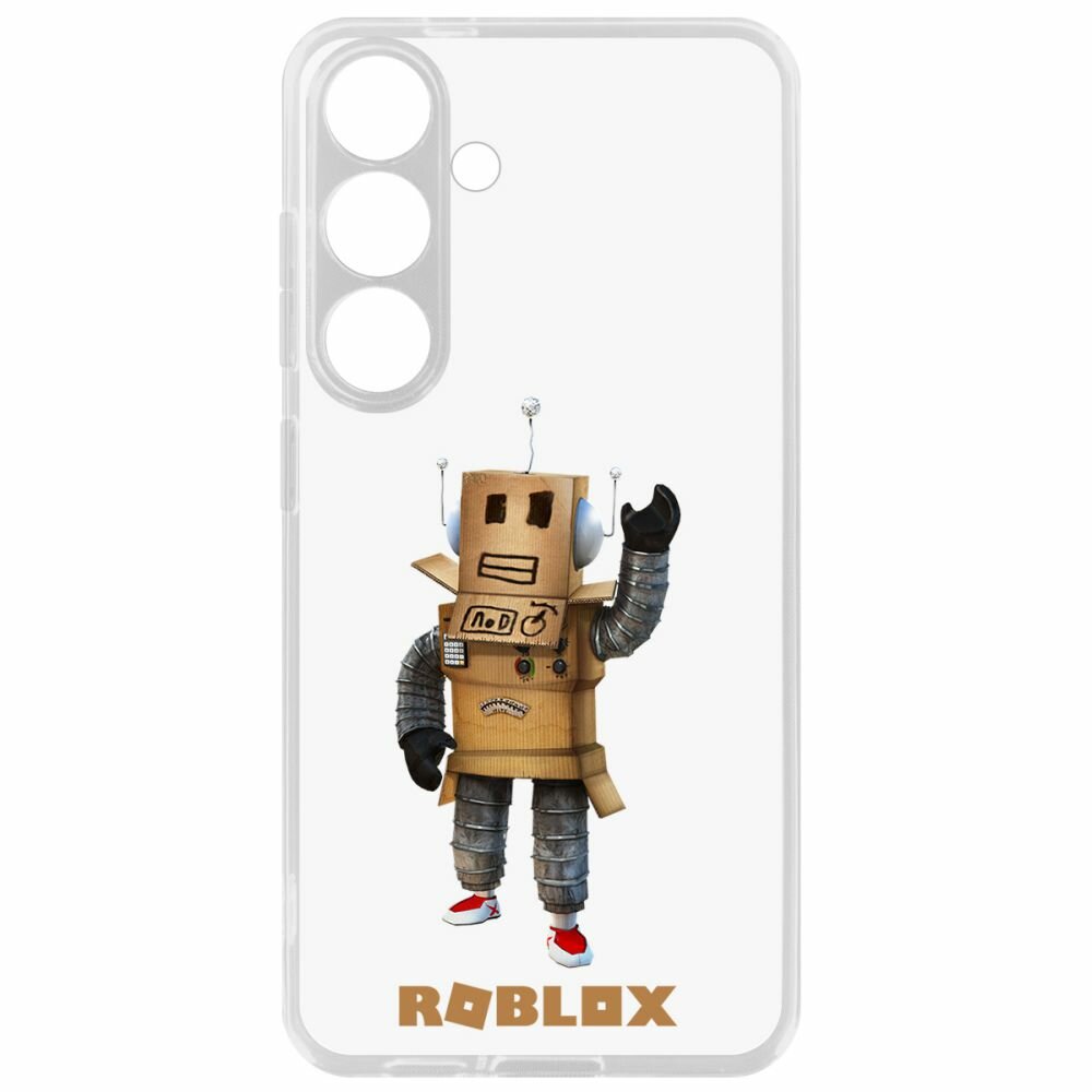 Чехол-накладка Krutoff Clear Case Roblox-Мистер Робот для Samsung Galaxy S24
