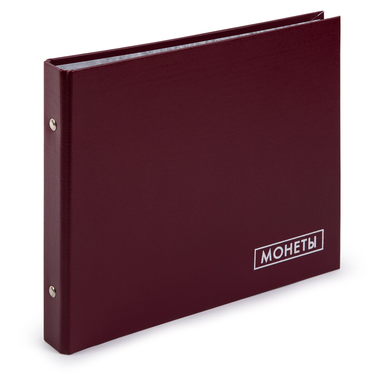 Альбом для монет "Expert Complete" без файлов "Коллекционер" 245*190 мм вишневый EC111390007
