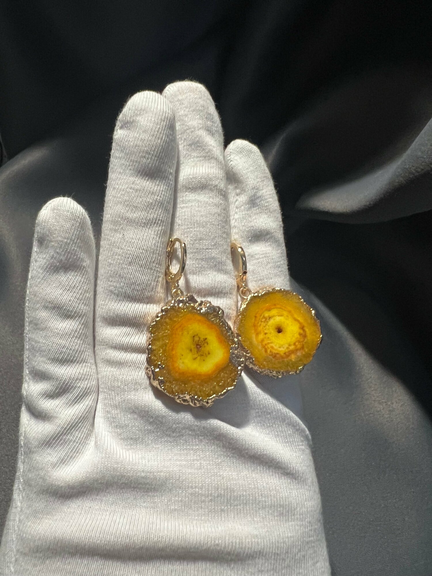 Серьги, агат