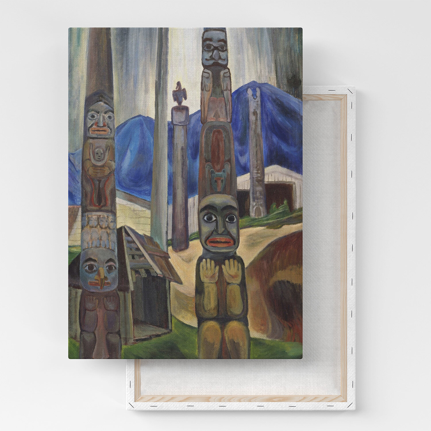 Картина на холсте, репродукция / Эмили Карр - Corner of Kitwancool Village / Размер 30 x 40 см