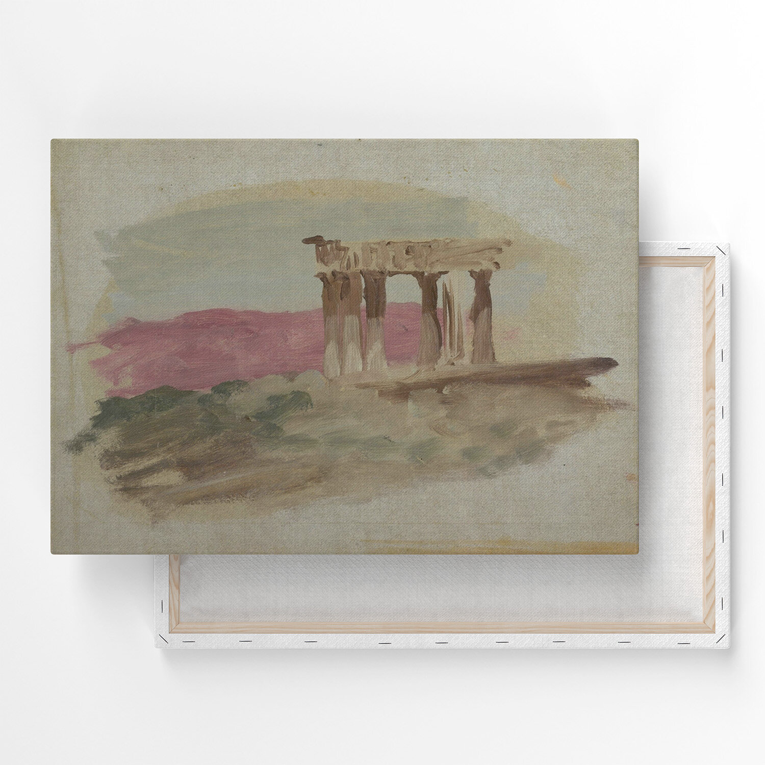 Картина на холсте, репродукция / Фредерик Эдвин Чёрч - Ruins of Doric Temple / Размер 30 x 40 см