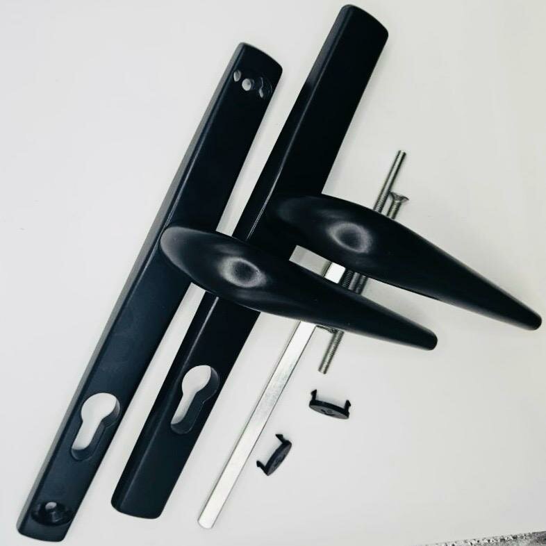 Нажимные ручки для дверей Stublina, 25/85, черный RAL9005