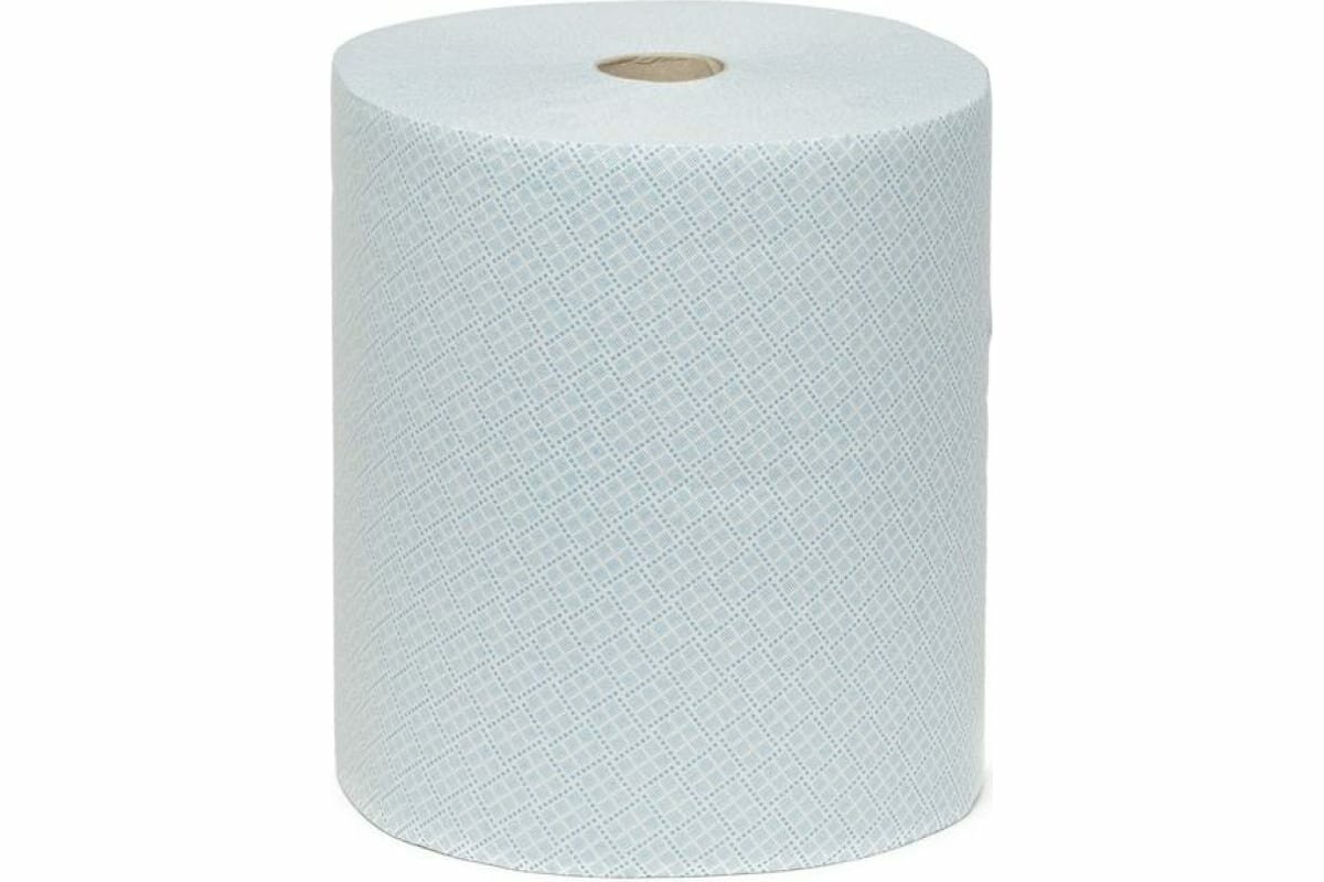 Focus Полотенце бумажное 2-сл h240 d225 мм 350 м/рул с голубым тиснением H-5079731