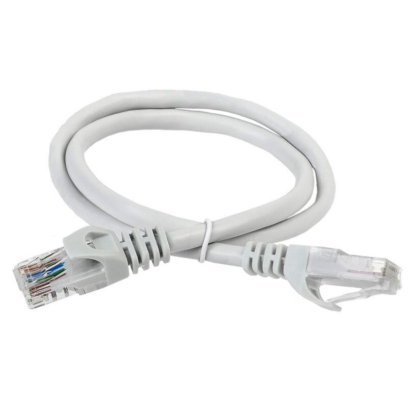 Патч-корд кат.6А UTP LSZH 1м сер. ITK, IEK PC01-C6AUL-1M (1 шт.)