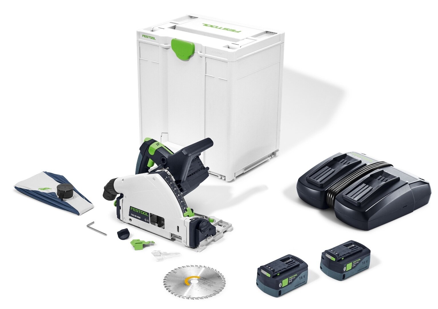 Аккумуляторная погружная пила Festool TSC 55 5,0 KEBI-Plus/XL
