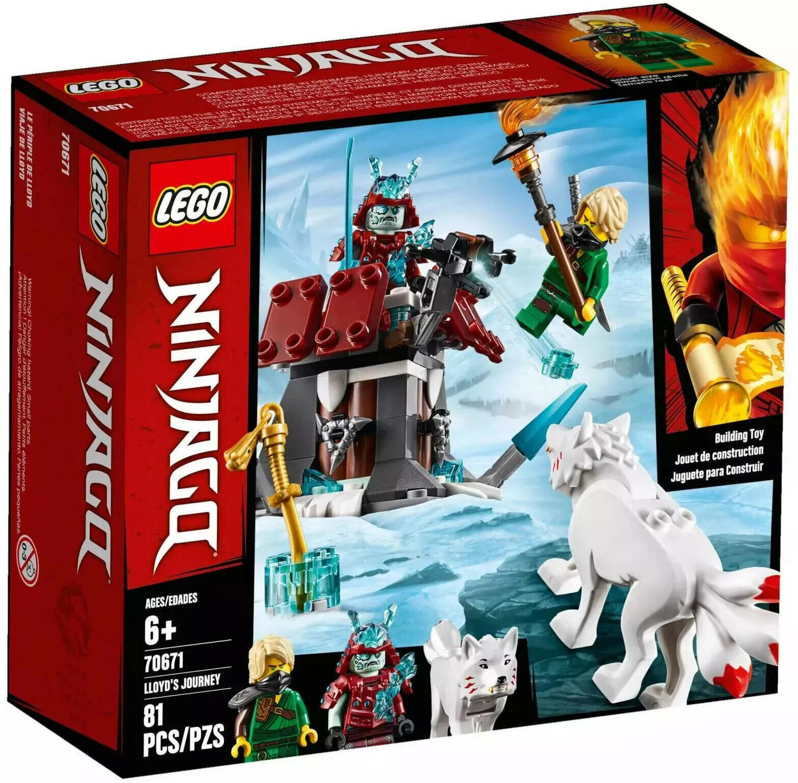Конструктор LEGO Ninjago 70671 Путешествие Ллойда, 81 деталь, от 6 лет, 2019 год