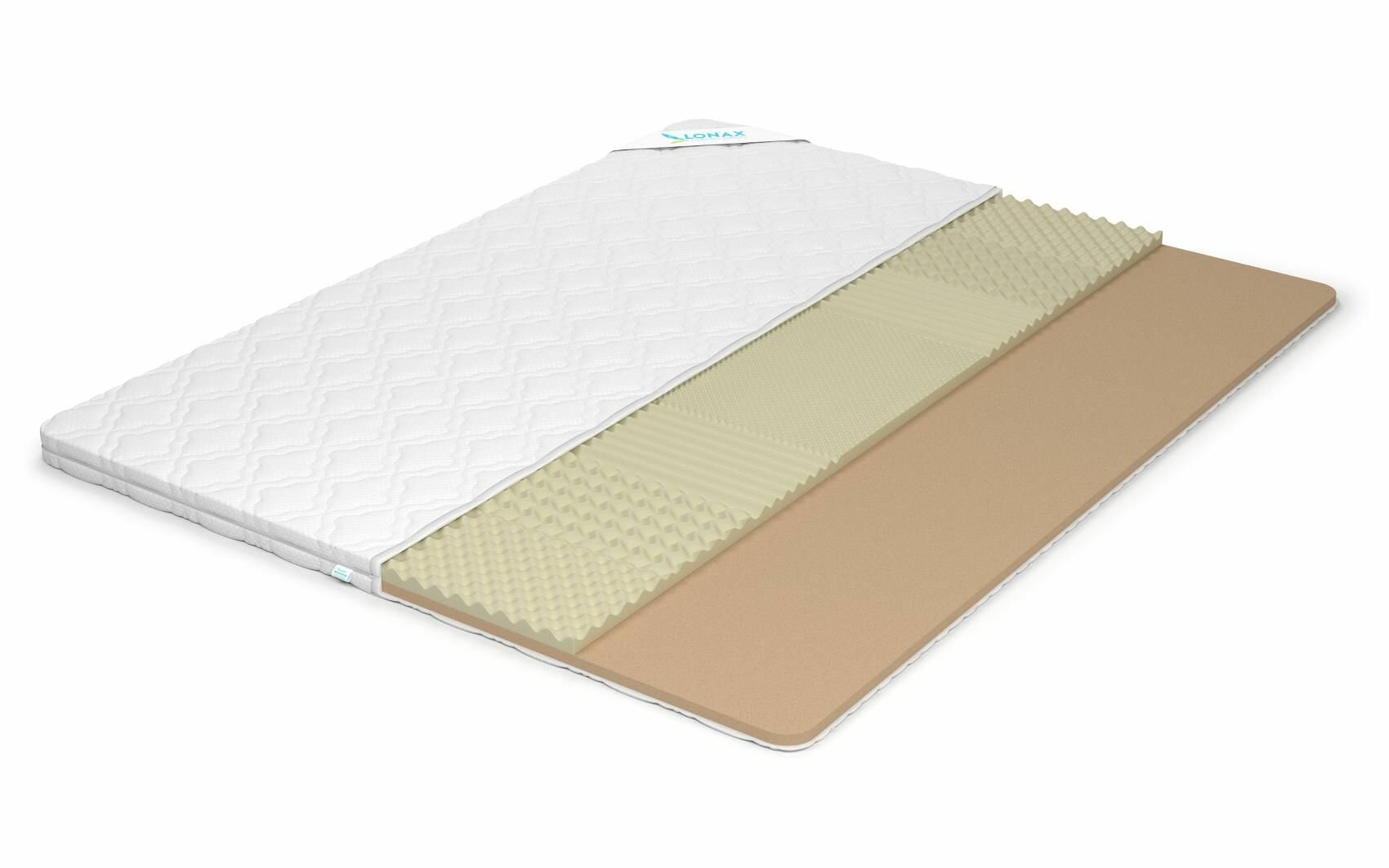 Топпер LONAX RELAX MEMORY LATEX 5 90/200 см 90/200 см Размеры: Высота 50мм Глубина 2000мм Ширина 900мм