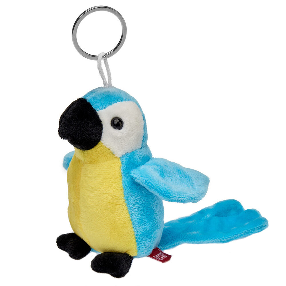 Мягкая игрушка BEPPE с подвесом Попугай голубой 11 см