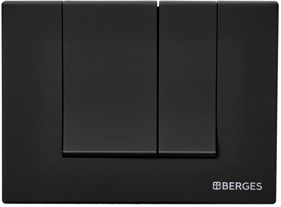 Кнопка смыва Berges Novum S5 040045 для инсталляции, черный матовый