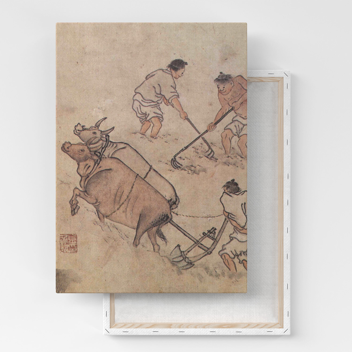 Картина на холсте, репродукция / Ким Хон До / Размер 30 x 40 см