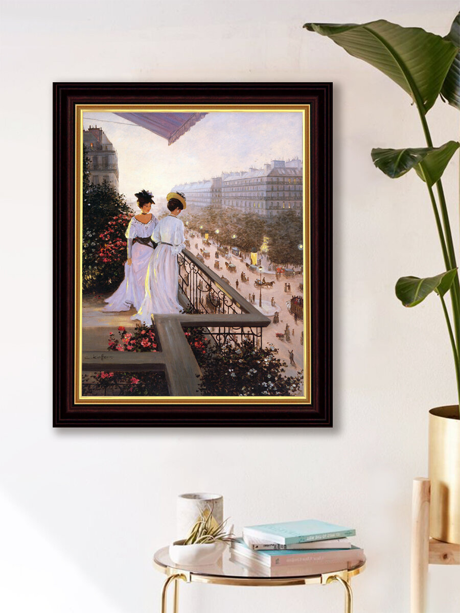 Картина на стену для интерьера Декарт настенный декор панно в раме багете в гостиную ванную детскую для офиса лофт пейзаж абстракция