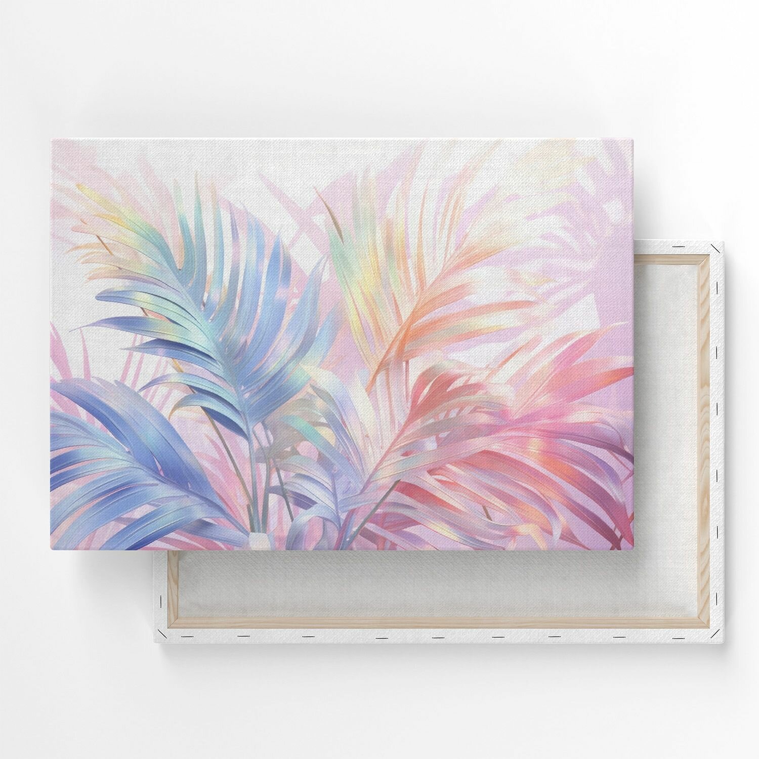 Картина на холсте, репродукция / Перламутровые листья / Размер 30 x 40 см