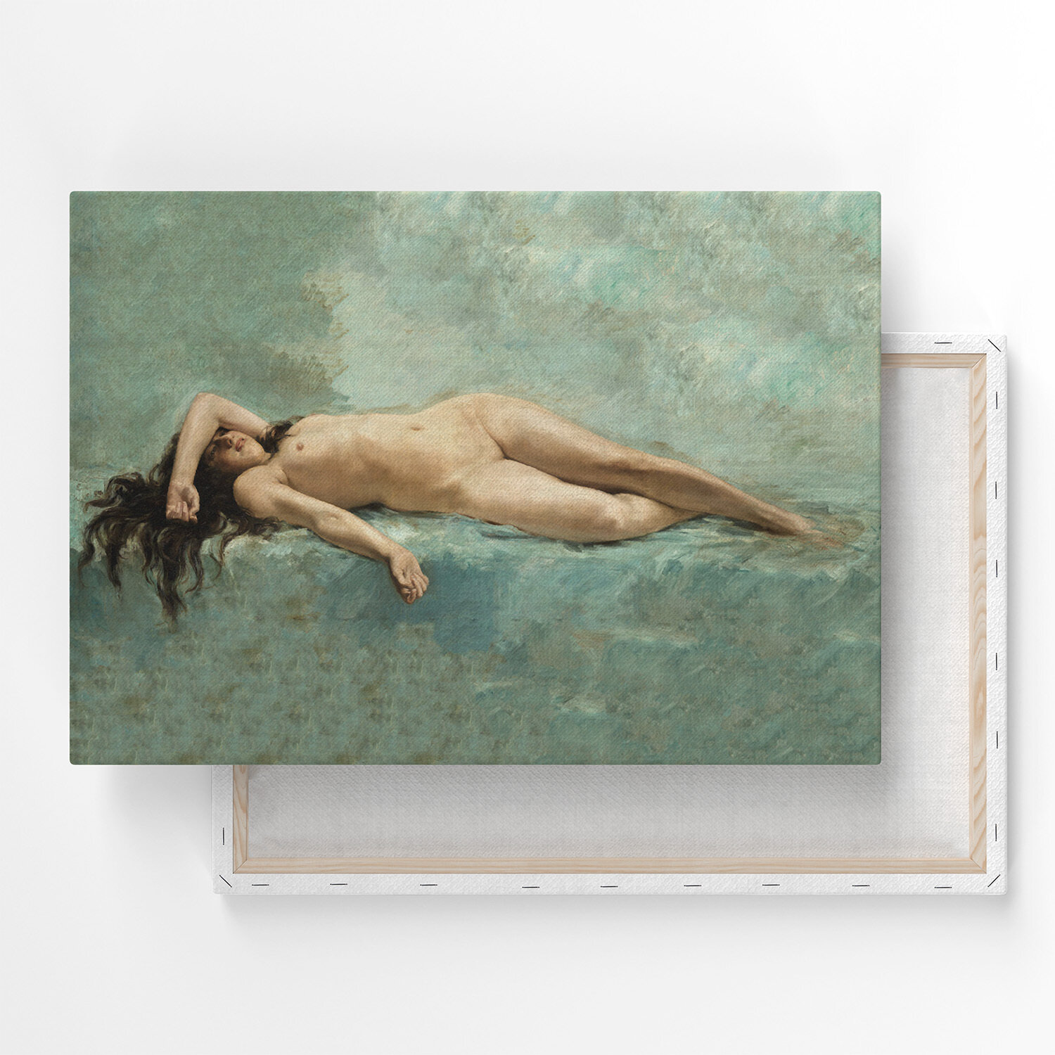 Картина на холсте, репродукция / Мариано Фортуни - Study of Female Nude / Размер 40 x 53 см