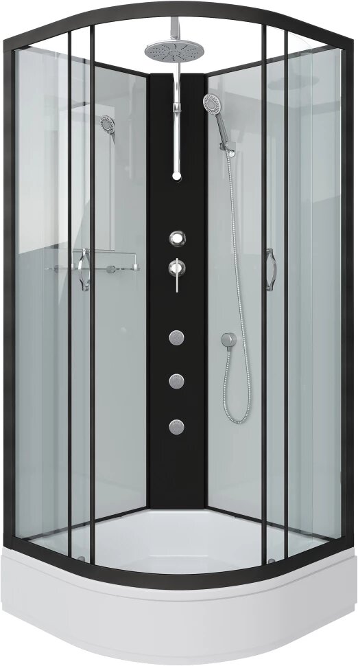 Душевая кабина 80x80x240 см Niagara NG-6703-14BKTG прозрачное