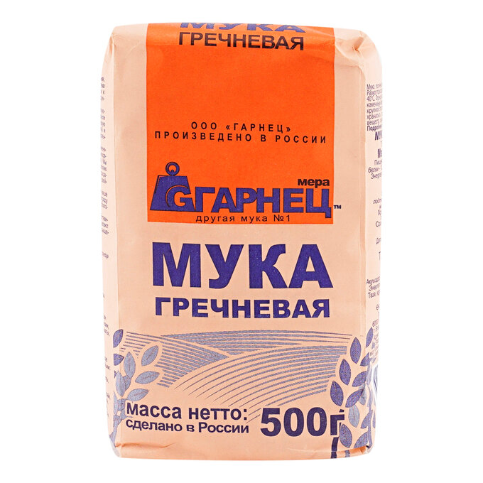 Мука Гарнец гречневая, 0.5 кг